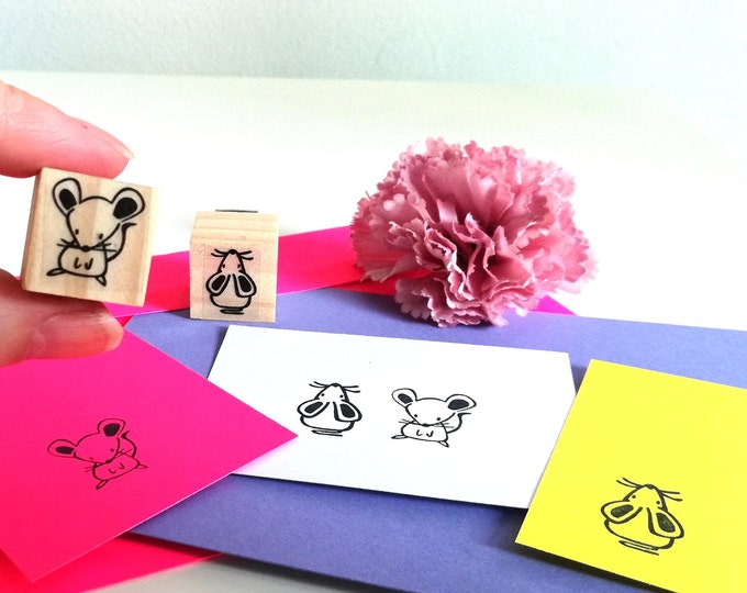 MOUSE Rubber Stampcute Mouse Stampbirthday Party - Etsy