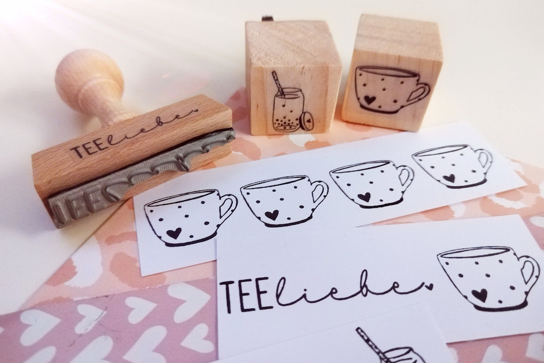 Stamp Tea Love Stamp Bubble Tea Birthday Stamp Teacup Coffee Mug ...