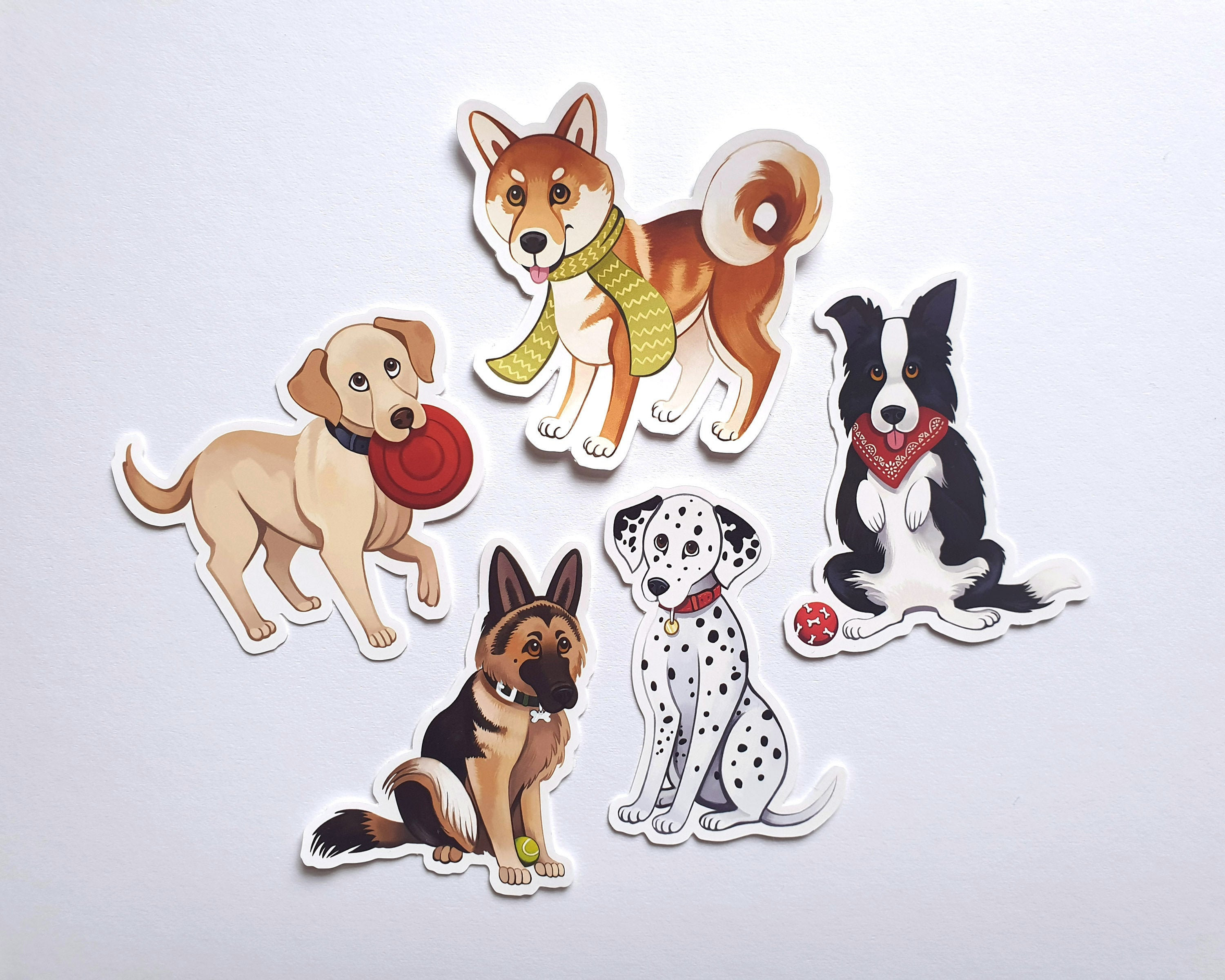 Dog Breed Stickers Vinyl Stickers Pack Planner Laptop | Etsy