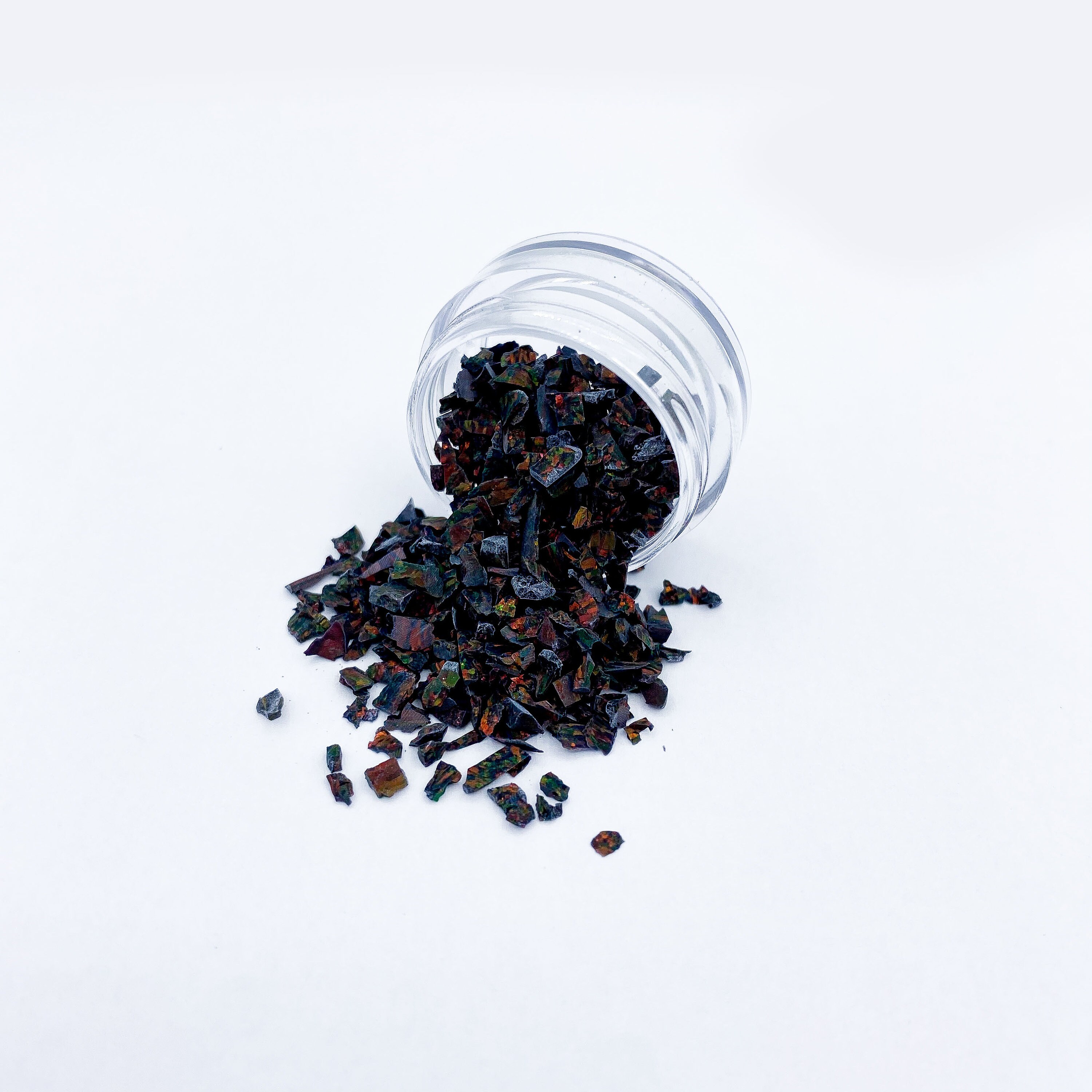 Crushed Ember Opal Crushed Opal for Inlay Crushed Black - Etsy