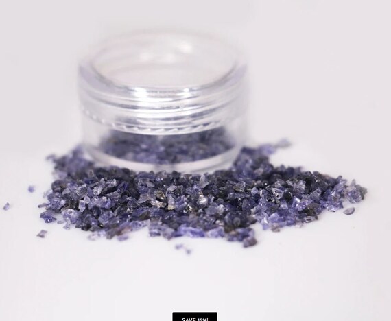 Crushed Water Sapphire Raw Purple Sapphire Ring Making - Etsy