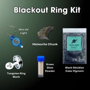 Ring Making Kit Black Out, Ring Blanks, DIY Ring, Handmade Jewelry ...