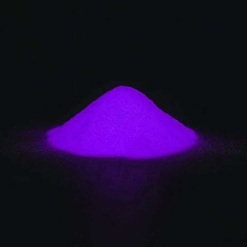 Purple Glow Powder Ring Making Supplies Glow in the Dark | Etsy