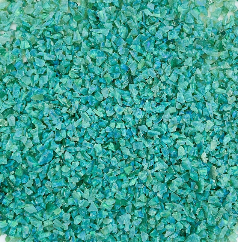 Crushed Jade Green Opal: Ring Inlay Material (1 Gram) - Etsy