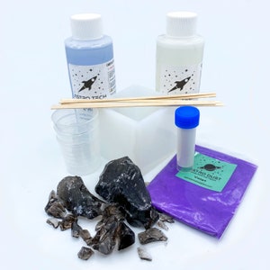 Minecraft Obsidian Block, Obsidian Cube Kit, Minecraft Epoxy DIY, Epoxy ...