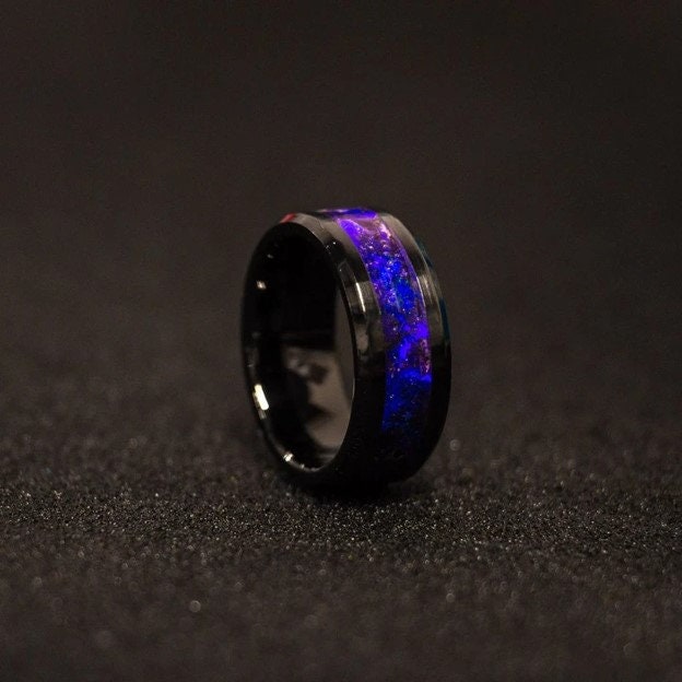 Purple Glow Powder Ring Making Supplies Glow in the Dark - Etsy