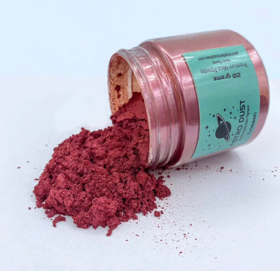 Crimson Red Color Pigment, Color Powder, Pigment Powder, Mica Pigment ...