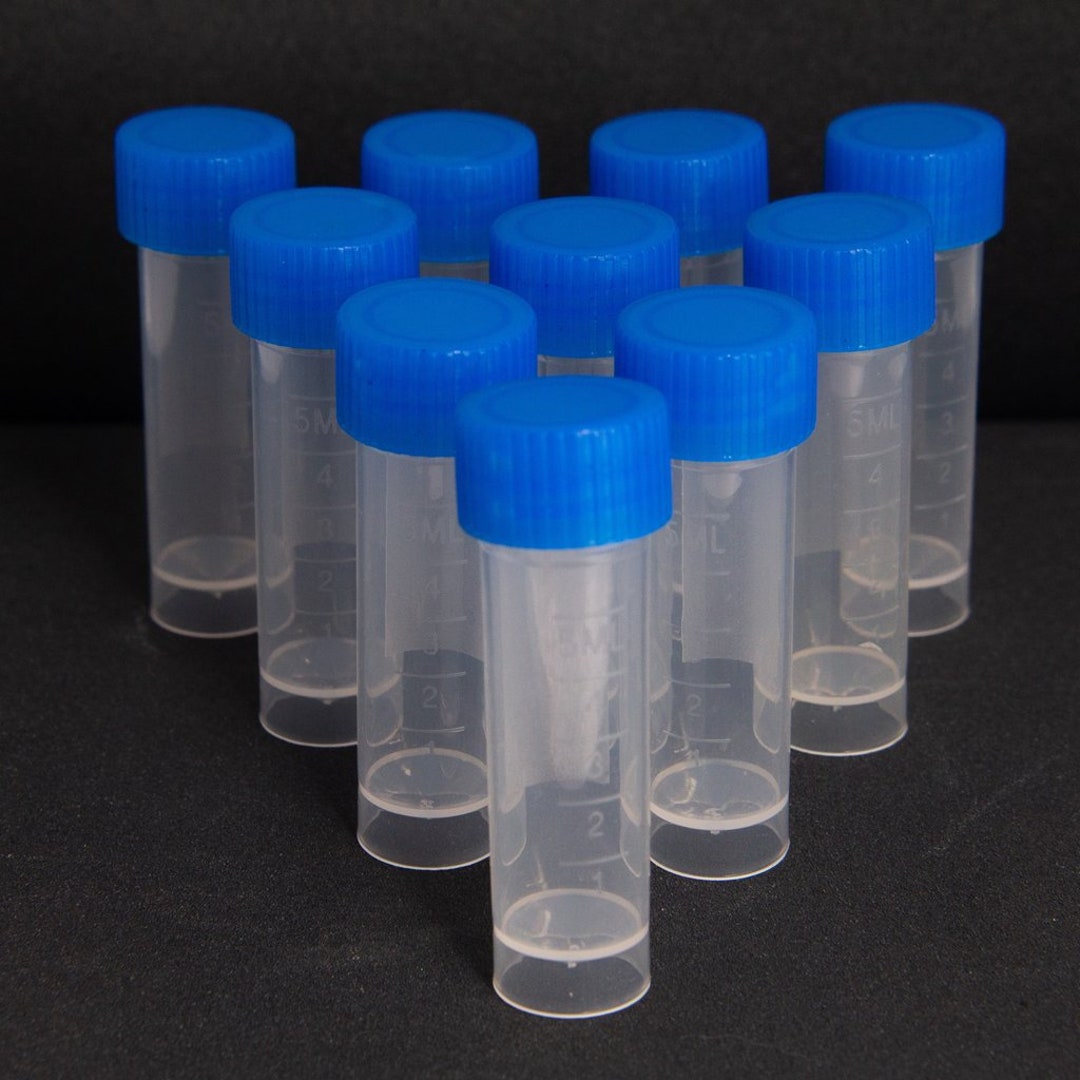 Plastic Vials - 10 Piece Set - 5 Ml Screw Top Container - Etsy