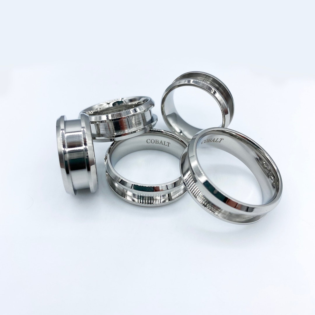 Cobalt Chromium Ring Blank 5 Pack, 5 Pack Ring Blanks, Ring Core for ...