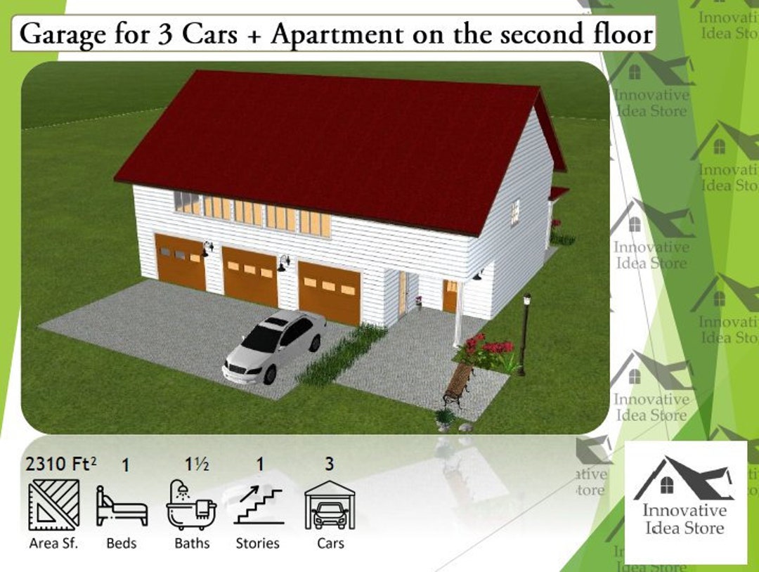 Pack 6 Guest Houses Design Small House Plan Tiny House / 1 - Etsy