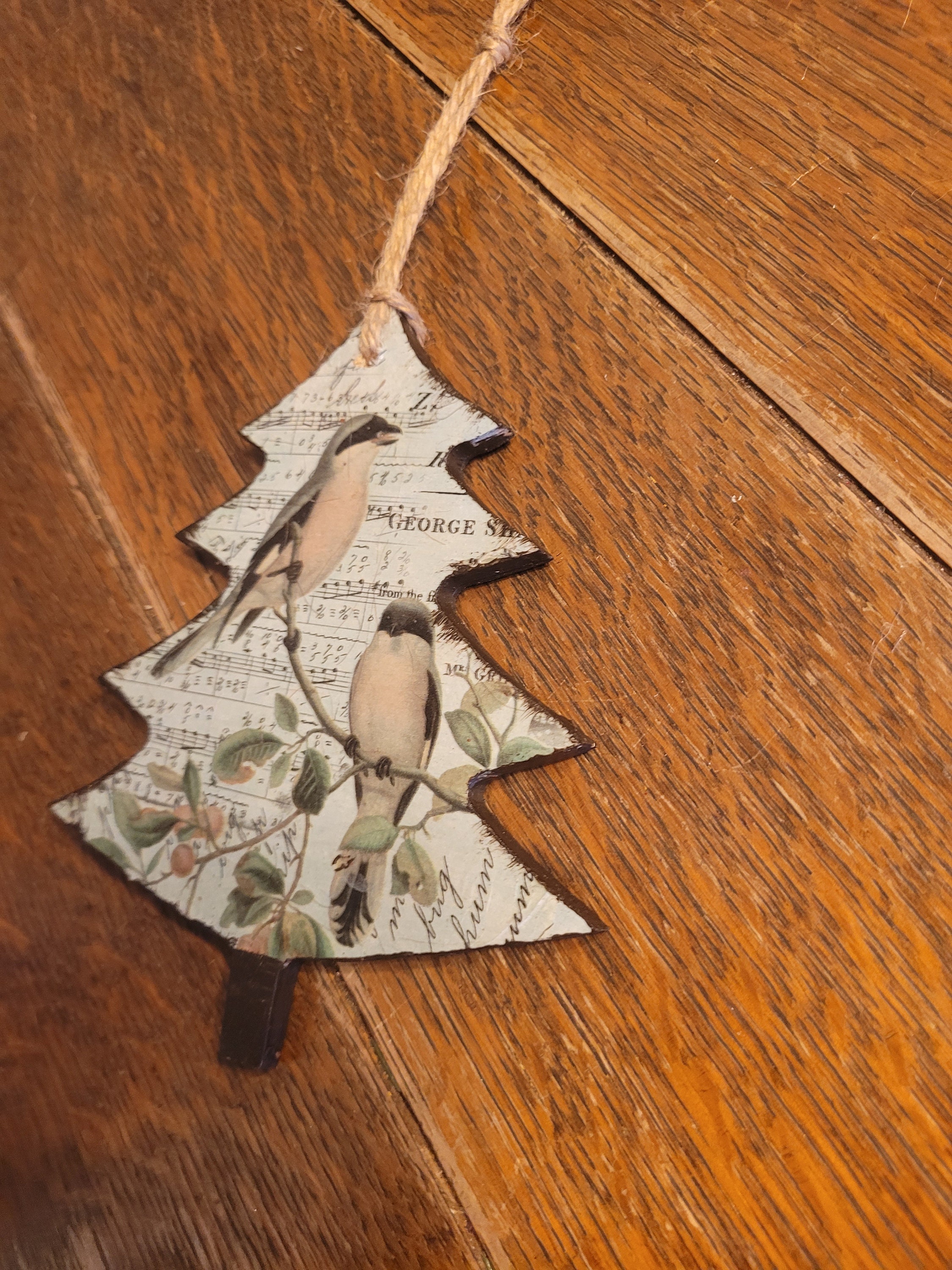 Wood Tree Christmas Ornament - Etsy