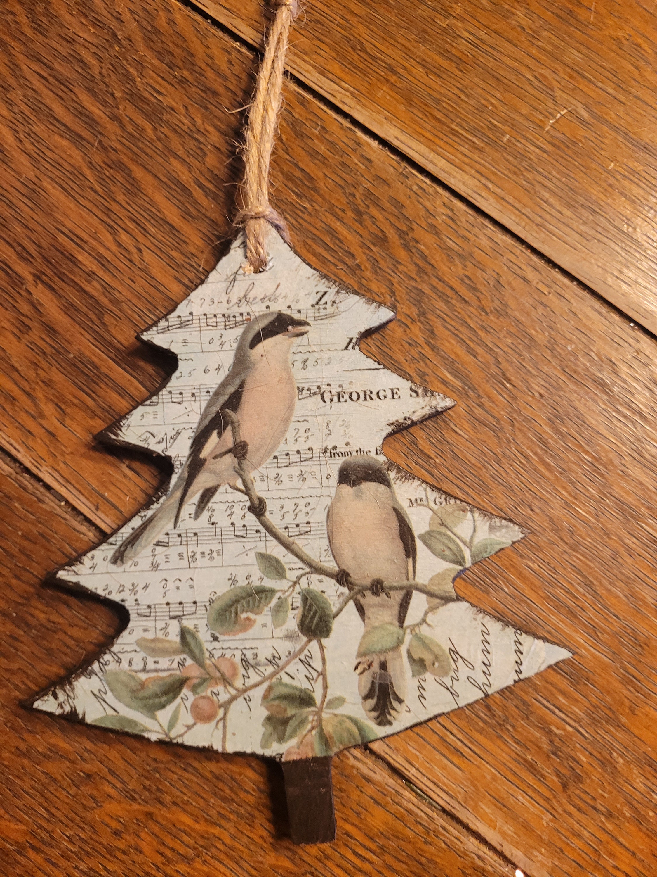 Wood Tree Christmas Ornament - Etsy