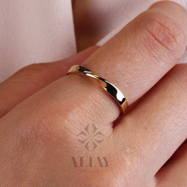 Twisted Wedding Band - Etsy