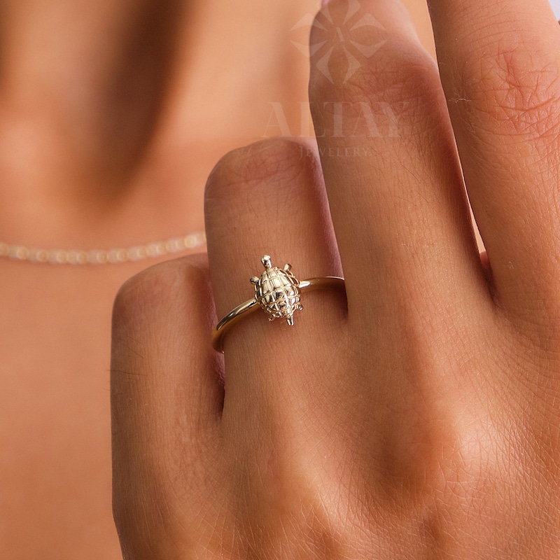 Turtle Ring - Etsy