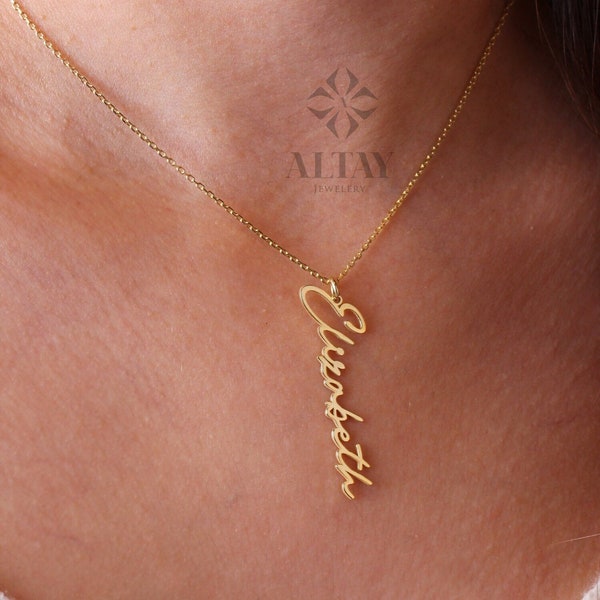 Cursive Necklace - Etsy