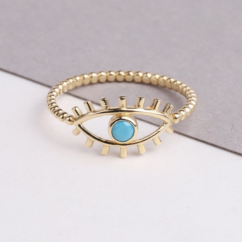 Evil Eye Ring - Etsy
