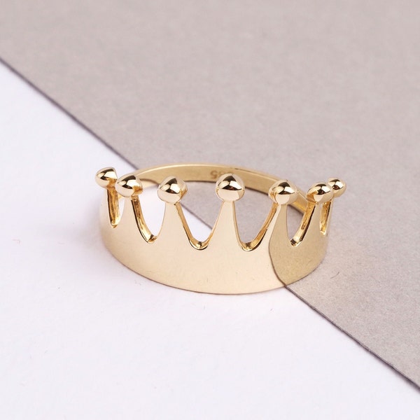 Gold Crown Ring - Etsy