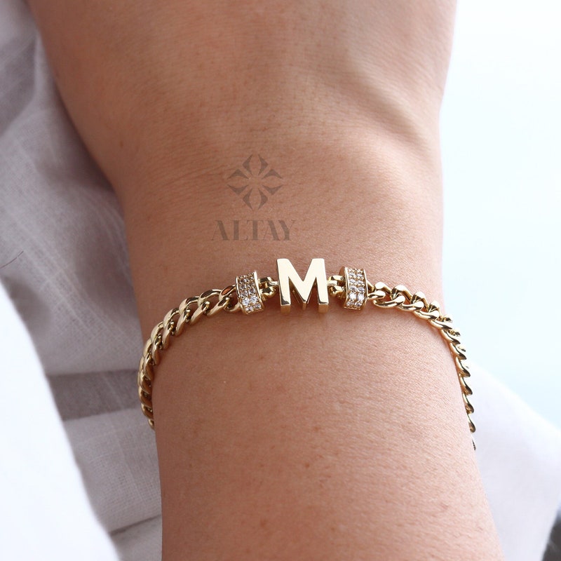 Cuban Link Letter - Etsy