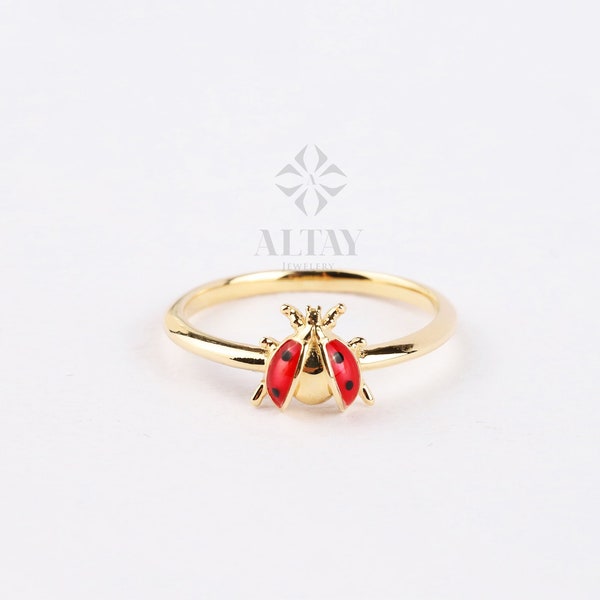 Ladybug Ring - Etsy