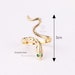 14K Gold Snake Ring, Wrap Snake Band, Circle Serpent Jewelry, Dainty ...