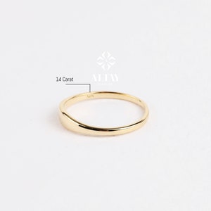 14K Gold Custom Name Ring, Stackable Name Ring, Dainty Stacking Rings ...