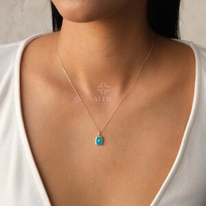 14K Gold North Star Necklace, Polaris Colorful Medallion Pendant ...