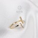 14K Gold T Bar Open Ring T Paralel Ring Statement Ring - Etsy