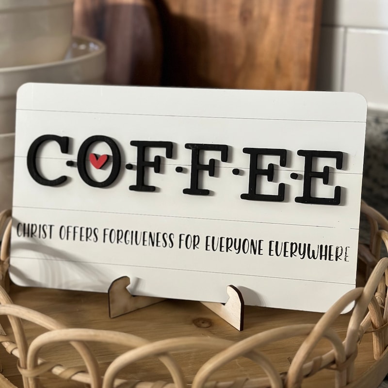 Coffee Christ Sign - Etsy