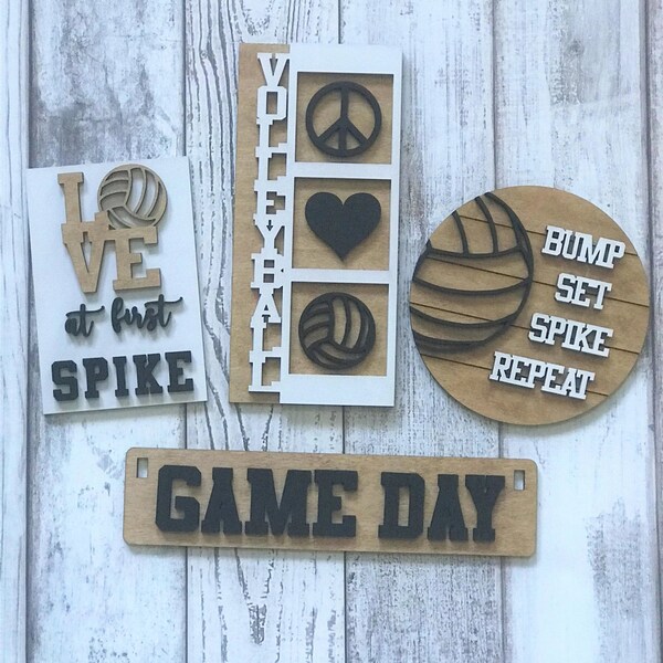 Volleyball Decor for Tiered Tray - Etsy