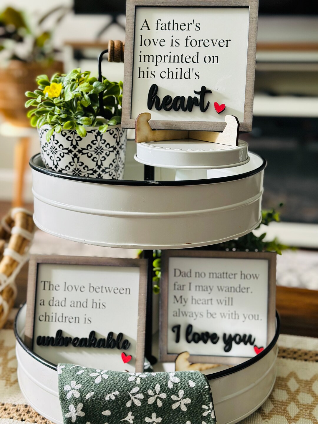 Inspirational Dad Sign Gift for Dad gift for Himfather's Day Gift Wood ...