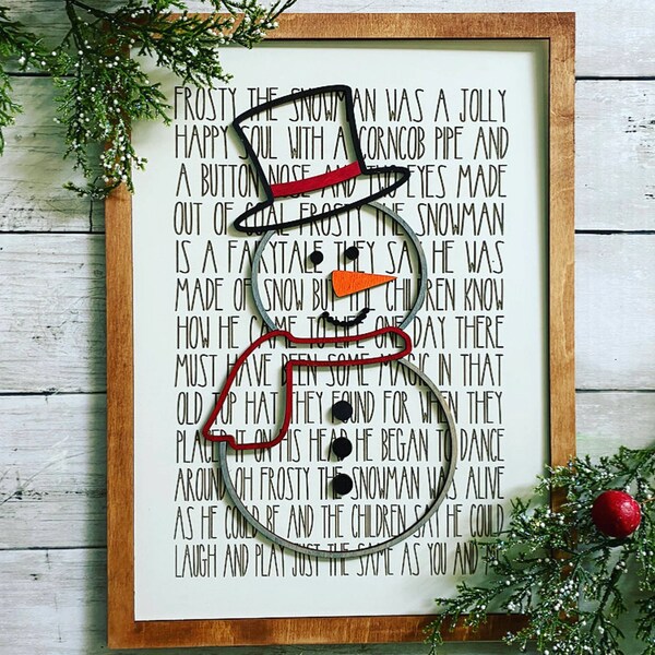 Snowman Sign - Etsy