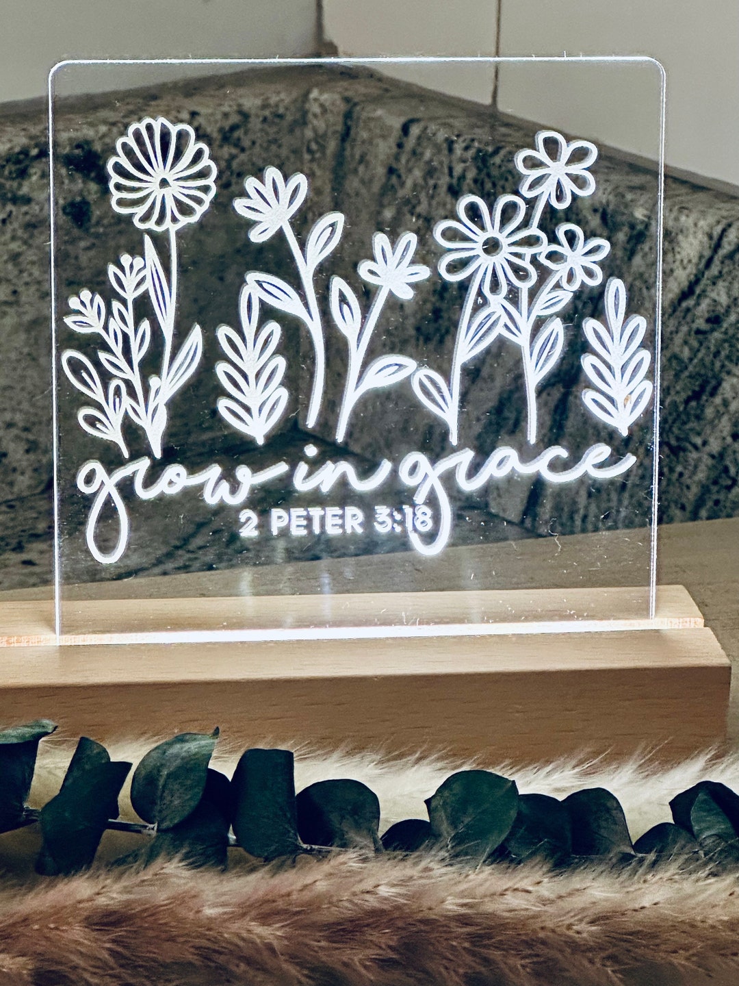 Bible Verse Led Light Custom Led Night Lightbible Verse Night Light ...