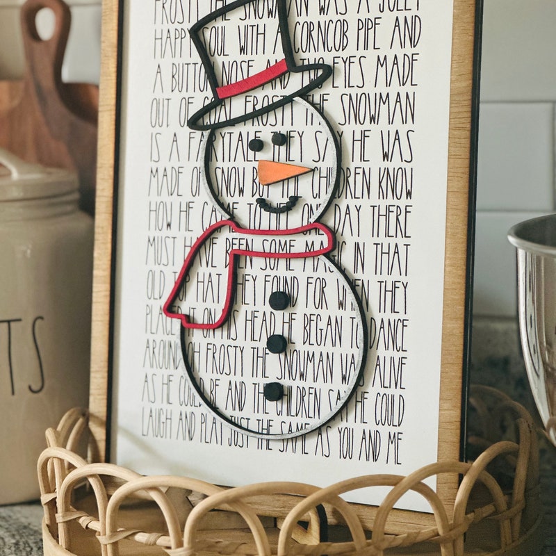 Snowman Sign - Etsy