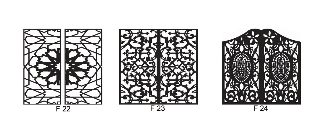 Gate Panel 6 Dxf File - Etsy