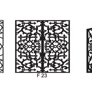 Gate Panel 6 Dxf File - Etsy