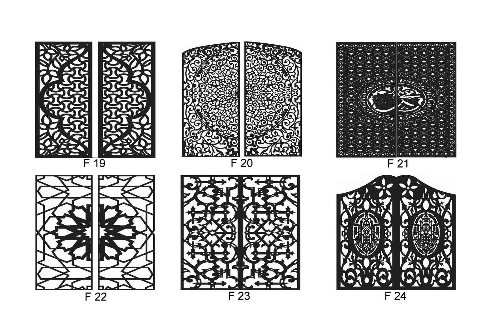 Gate Panel 6 Dxf File - Etsy