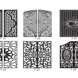 Gate Panel 6 Dxf File - Etsy