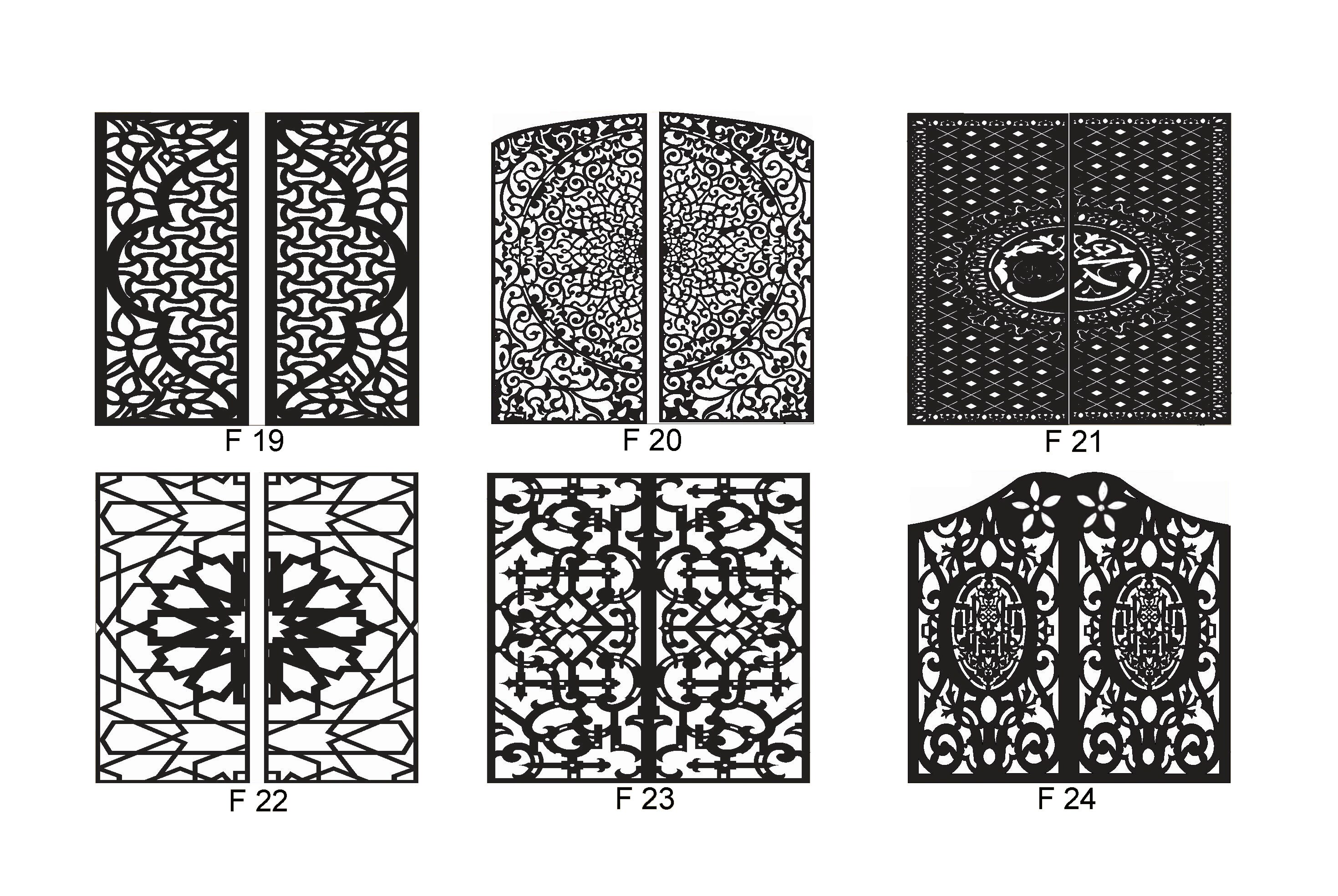 Gate Panel 6 Dxf File Etsy