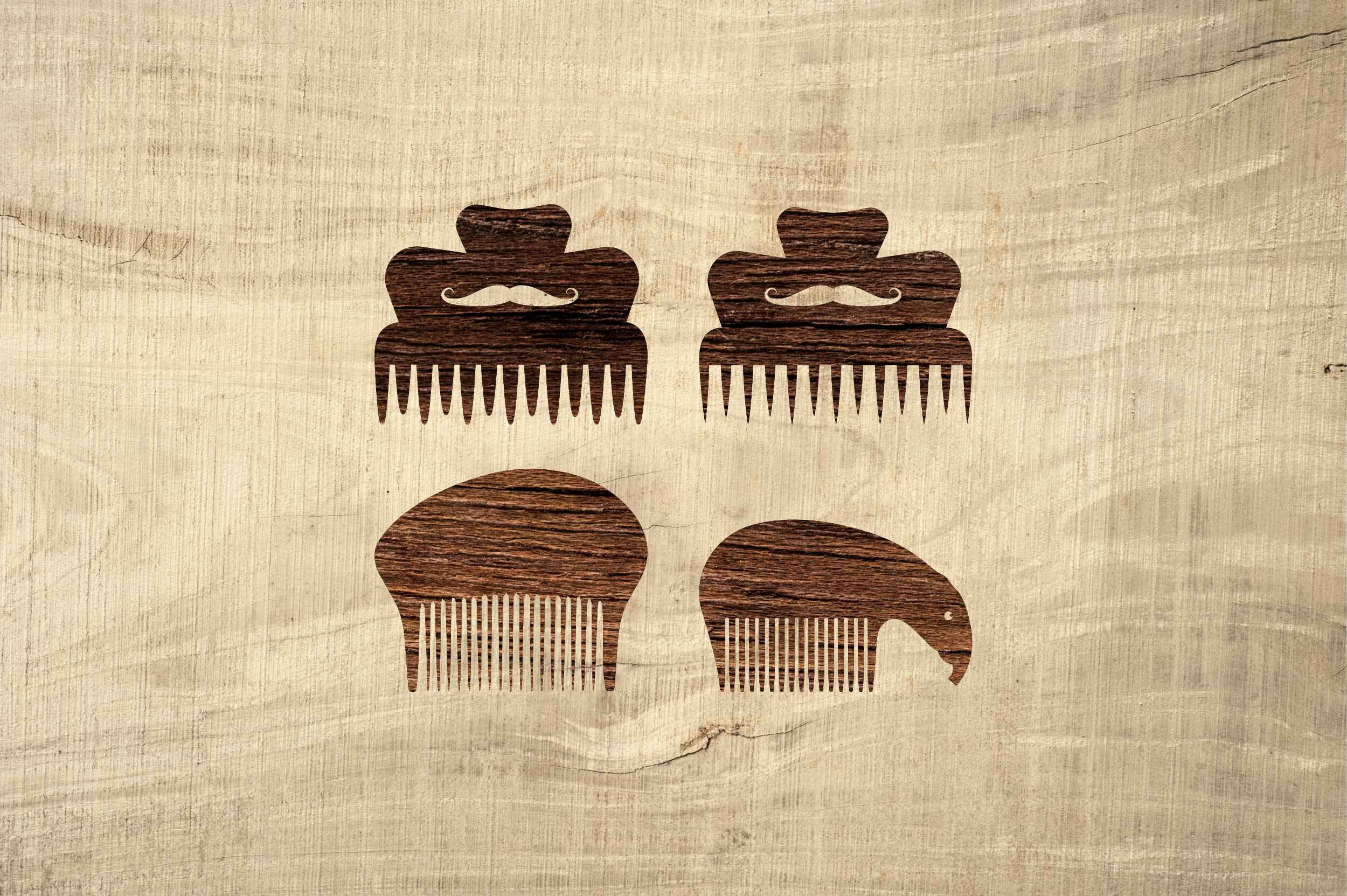 Beard Combs Svg, Hair Combs, Combs Svg Dxf Files for Laser, Hair ...