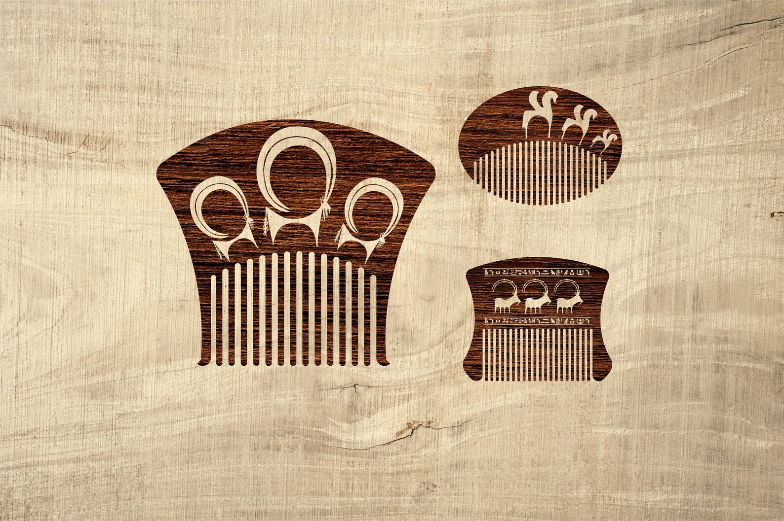 Beard Combs Svg, Hair Combs, Combs Svg Dxf Files for Laser, Hair ...