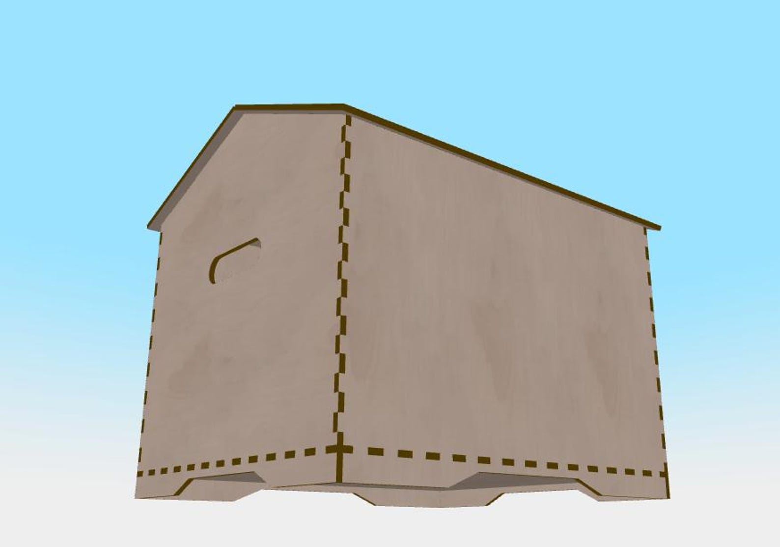 Wooden Cat House & Box Laser Cut Files | SVG, DXF, CDR, Cnc Templates ...