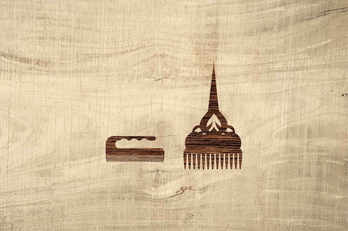 Beard Combs Svg, Hair Combs, Combs Svg Dxf Files for Laser, Hair ...