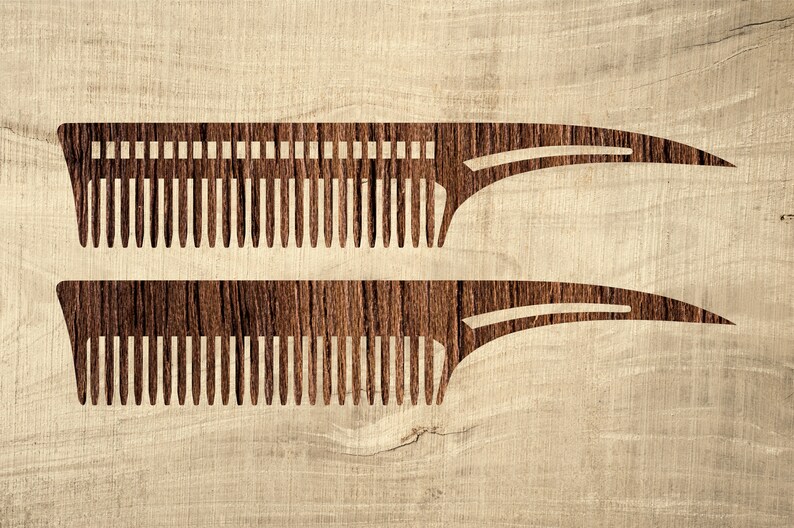 Original Laser-cut SVG & DXF Files: Beard Combs, Hair Combs, and More ...
