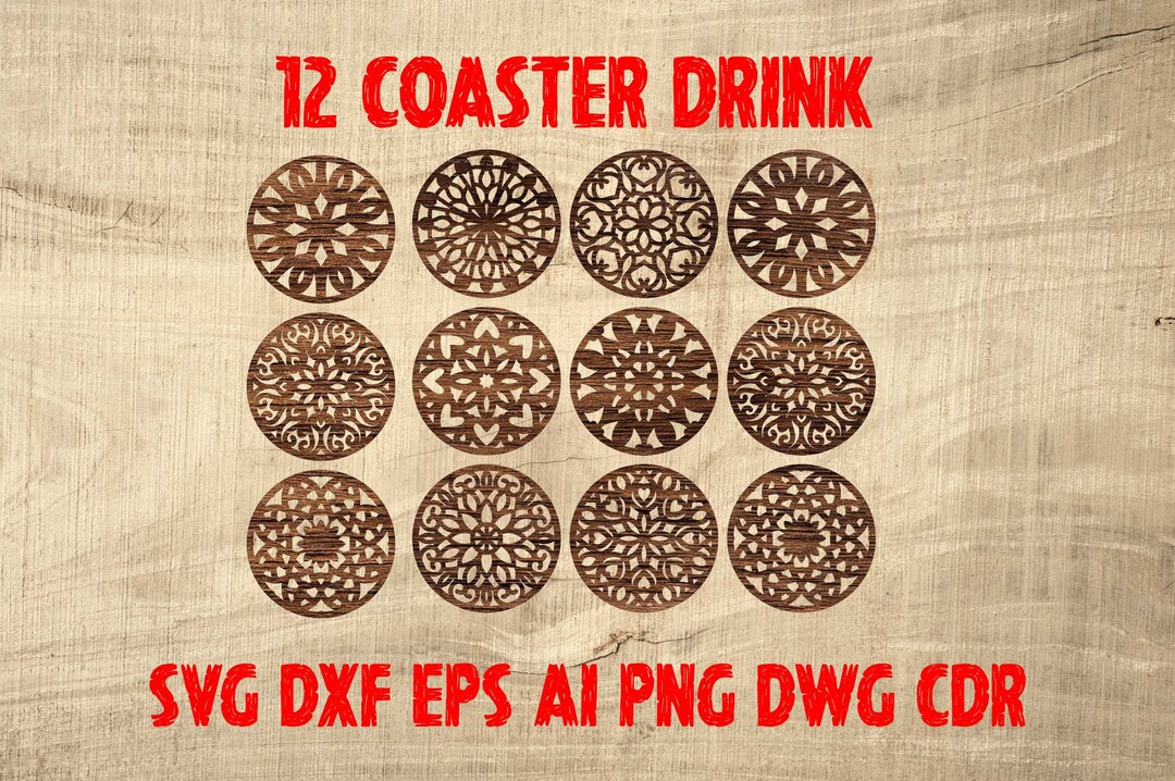 Coaster Svg Bundle, Drink Coaster Svg, Wine Saying Dxf, Beer Quote Dxf ...