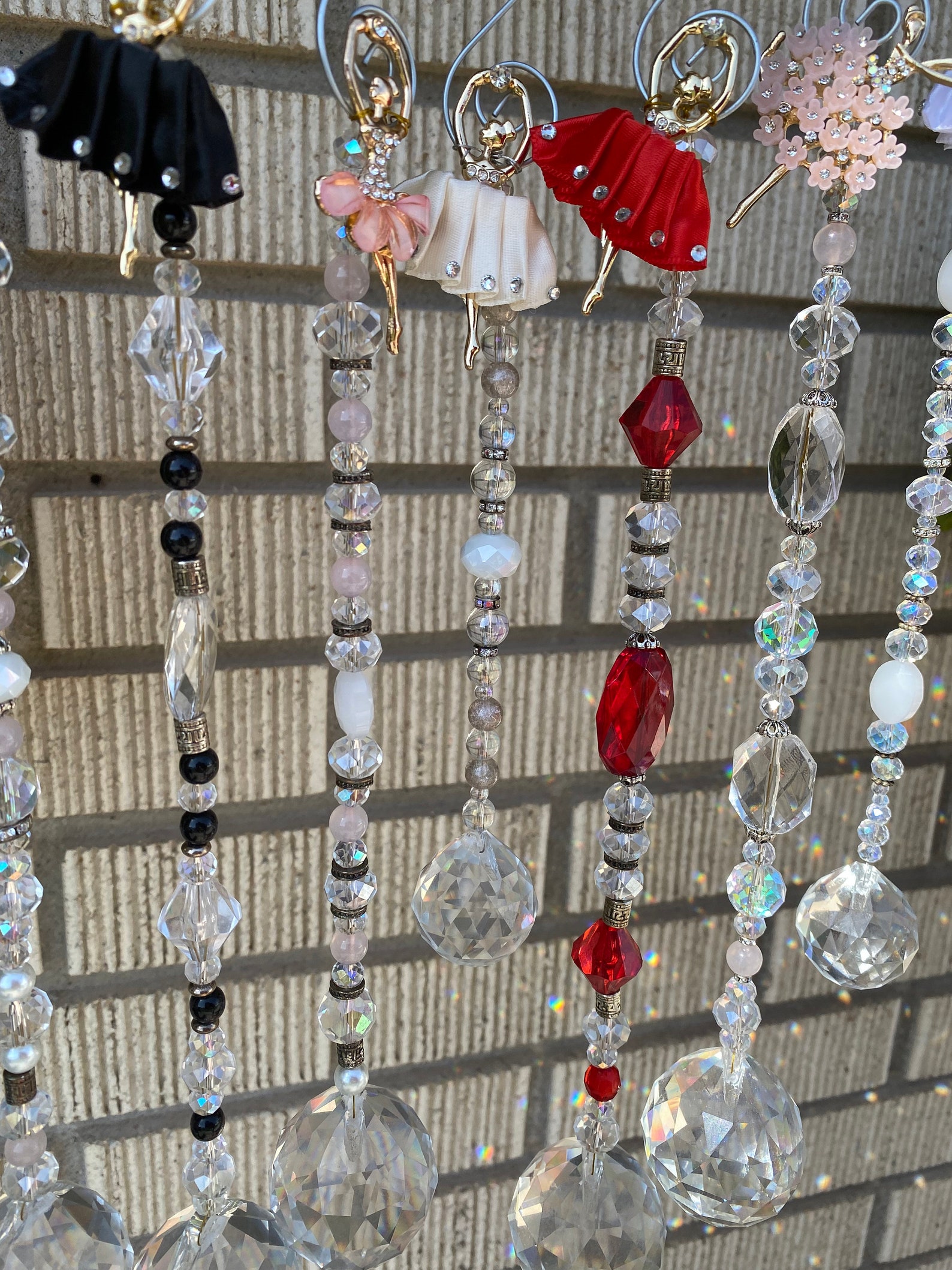 Hand-crafted Hanging Rainbow Ballet Dancer Prism Suncatchers | Brighten ...