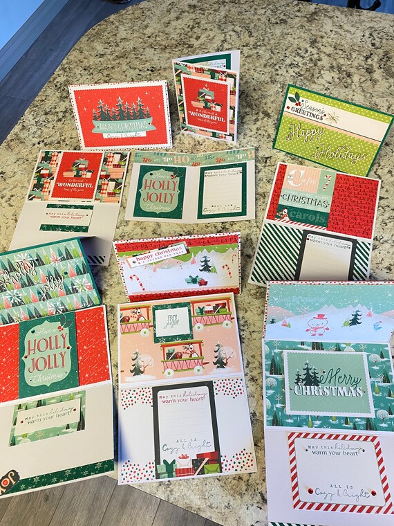 6 Card Set / Santa Express Christmas/ Uniquely Designed by Me - Etsy
