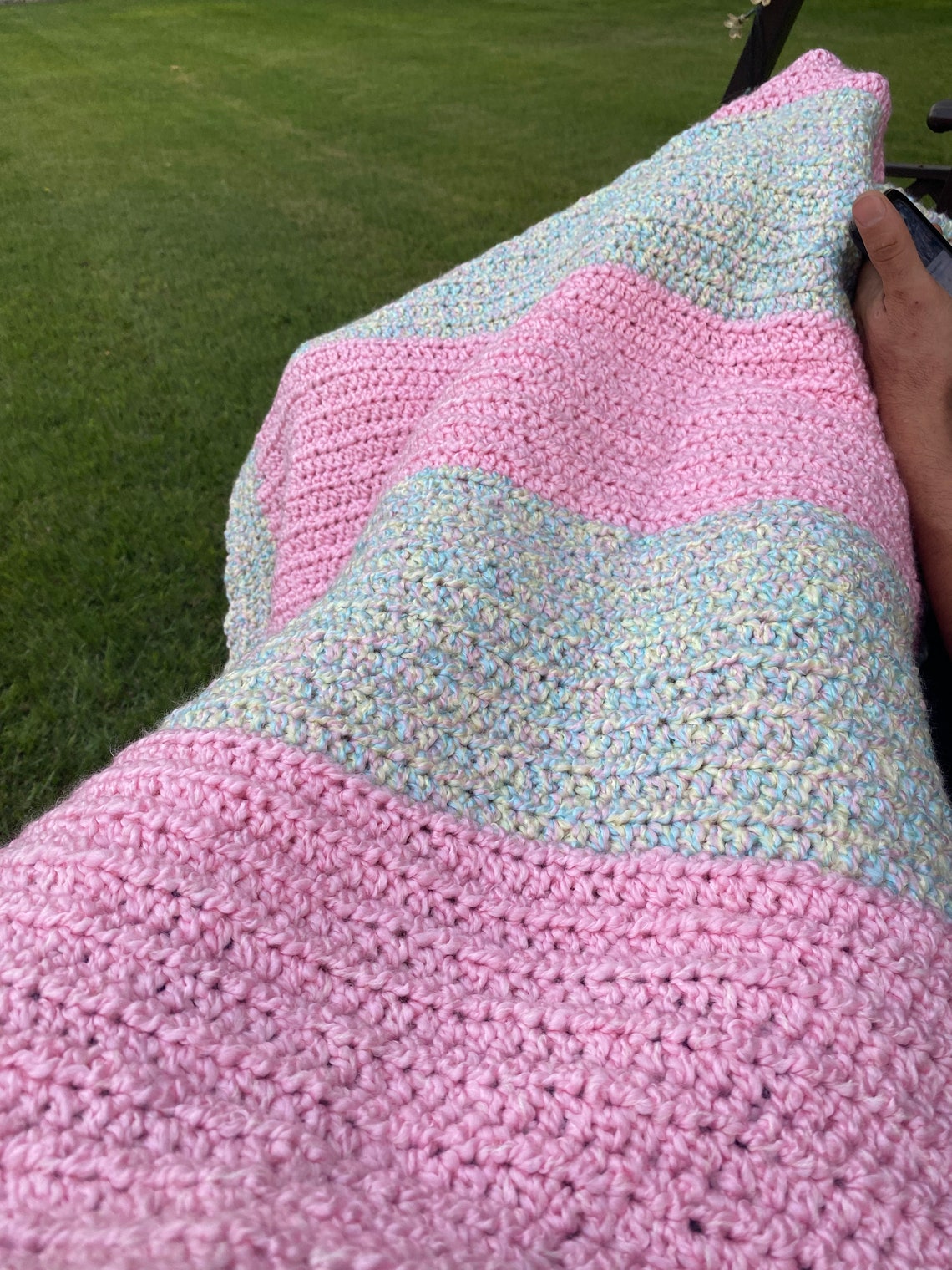 Super-soft Hand Crocheted Blanket With Homespun Acrylic Yarn - Etsy