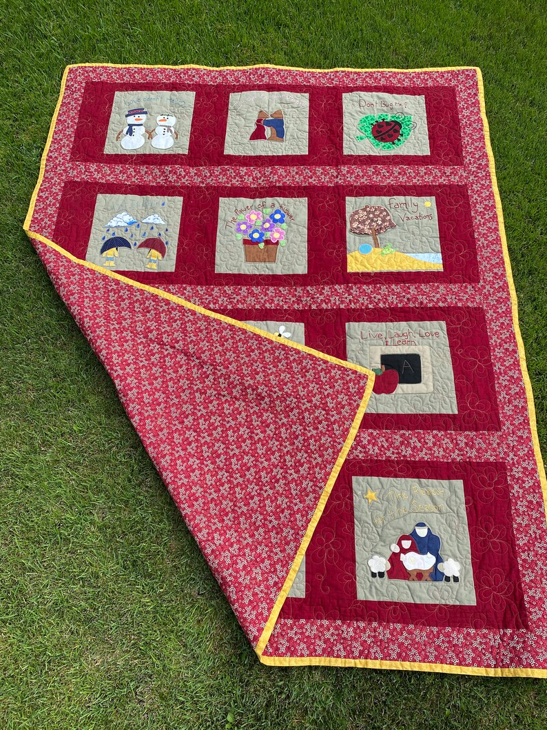Ornamental Needlework Patchwork Quilt-hand Appliqué-12 Month - Etsy