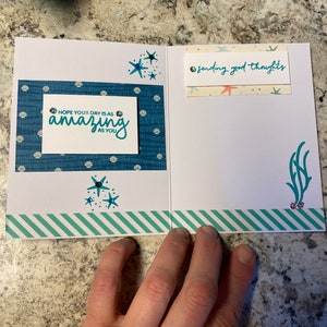 3 Card Set / Sending Good Thoughts Ocean Cards / 2 Birthday Card / 1 ...