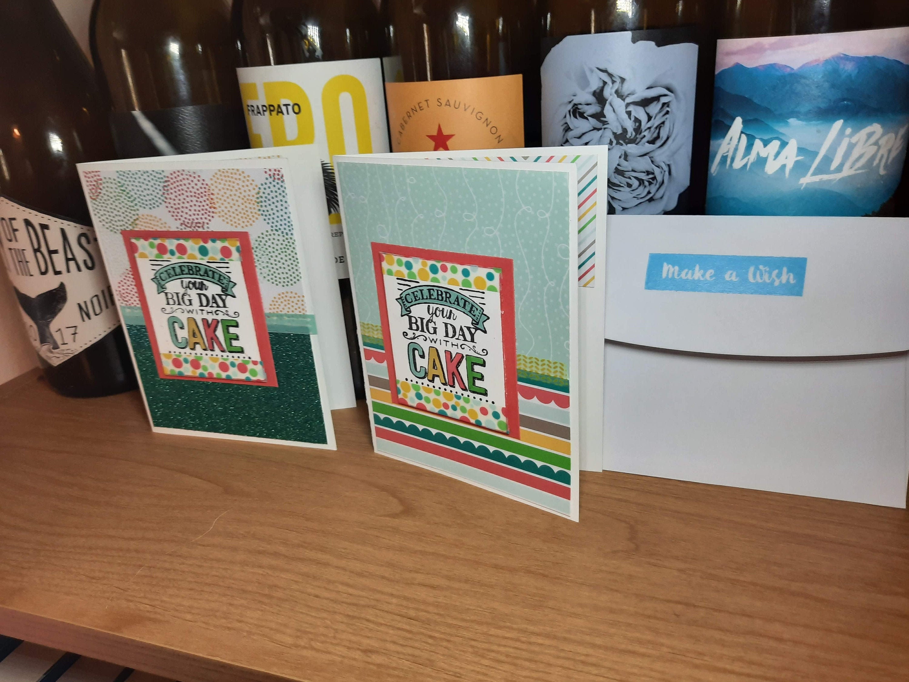 Celebrate Your Big Day With Cake Birthday Card Stampin' | Etsy